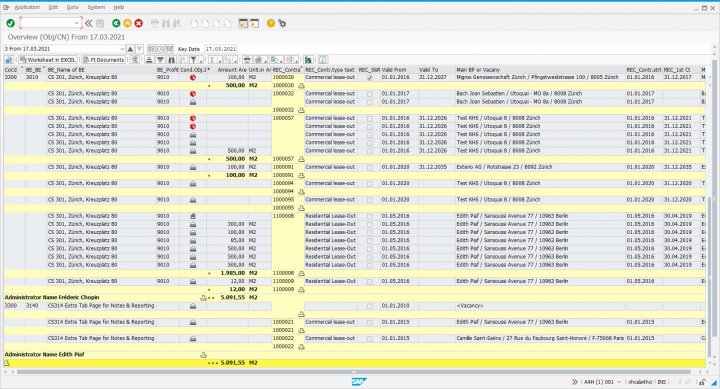SAP RE-FX Multidimensional report - Email dispatch - Data extraction